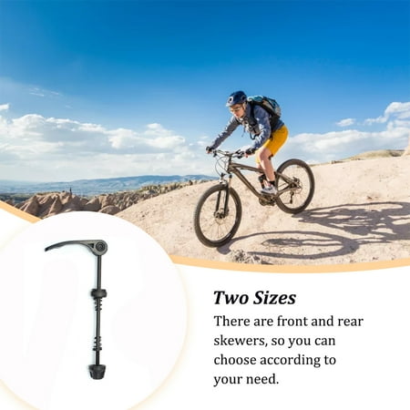 Road Bike Front Rear Lever Hub Solid Spindle Shift Skewers Fast Release ...
