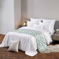 Blue White Hydrangea Bed Runner King Size Floral Botanical Butterfly ...
