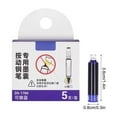 shyuyusa 10 Refillable Ink Cartridges 10ml For Fountain Pen 0.38mm Blue ...
