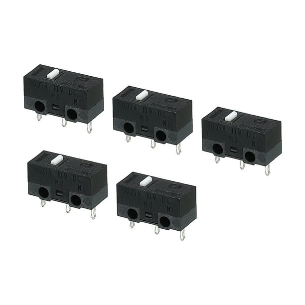 Uxcell Mouse Micro Switch 0.74N 500W Time 3 Pins White Toggle Shaft ...