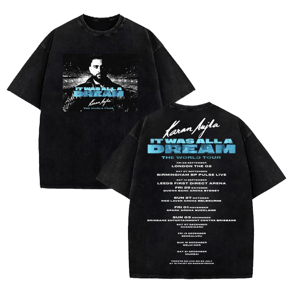 Click here for Yunqi Karan Aujla It Was All A Dream Tour T-Shirt... prices