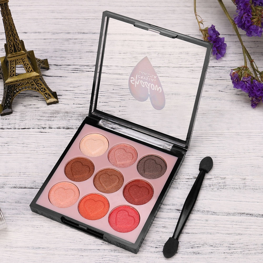 HIMIWAY 9 Color Pearl Glitter Eye Shadow Powder Matt Eyeshadow Cosmetic ...