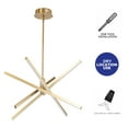 C Cattleya 4-Light Gold Sputnik LED Chandelier(30W) - Walmart.com