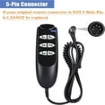 6 Button 5 Pin Remote Hand Control Handset for Electric Hospital Beds ...