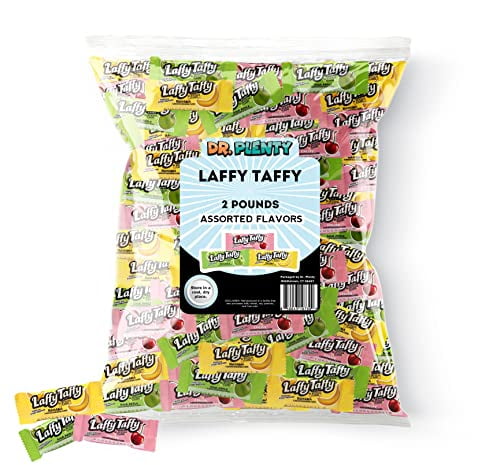 Laffy Taffy Assorted Chews (2lb) - Banana, Cherry, & Sour Apple Bulk ...