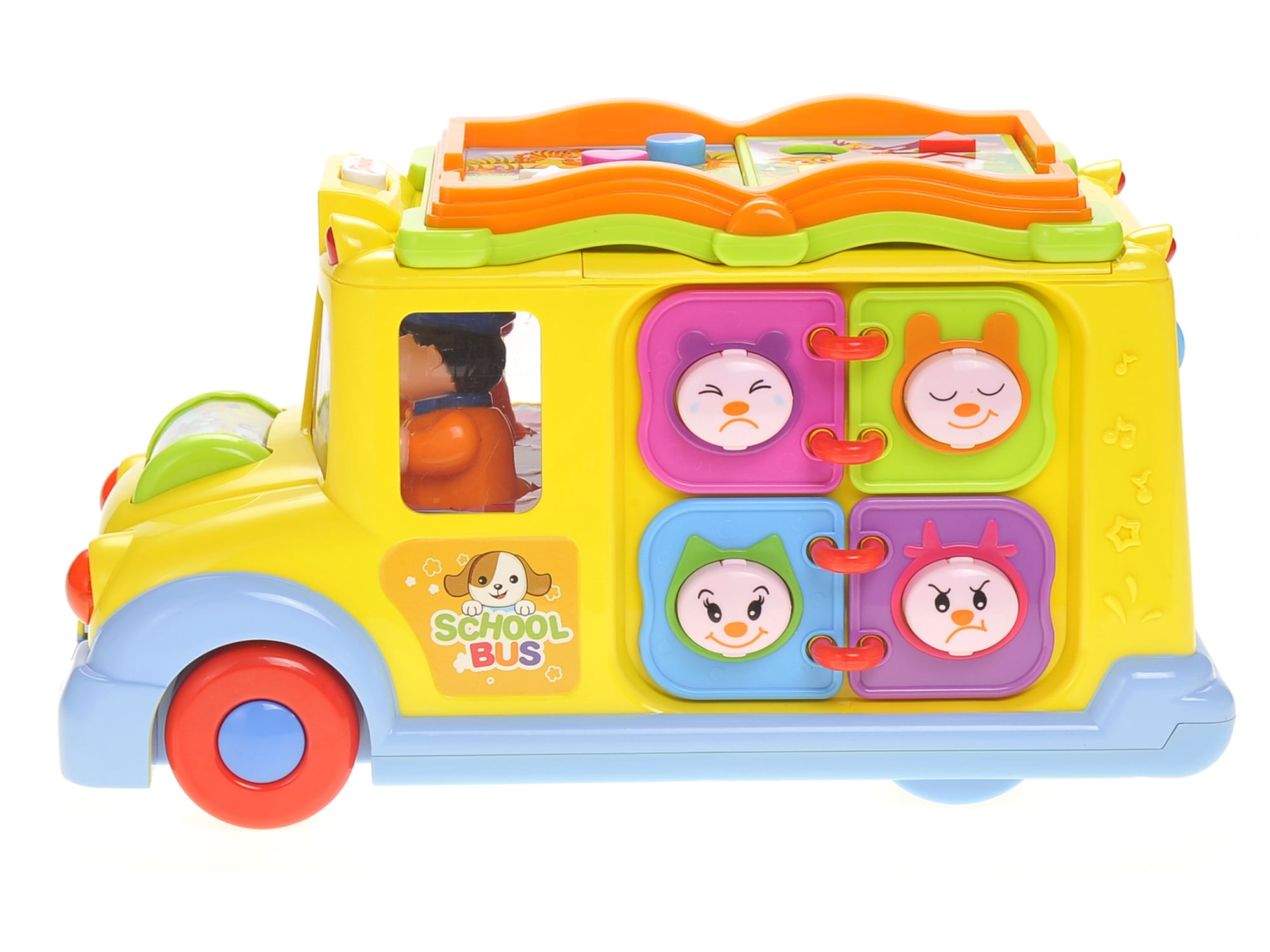 Interactive School Bus Toy With Flashing Lights & Sounds, Tons of Fun ...