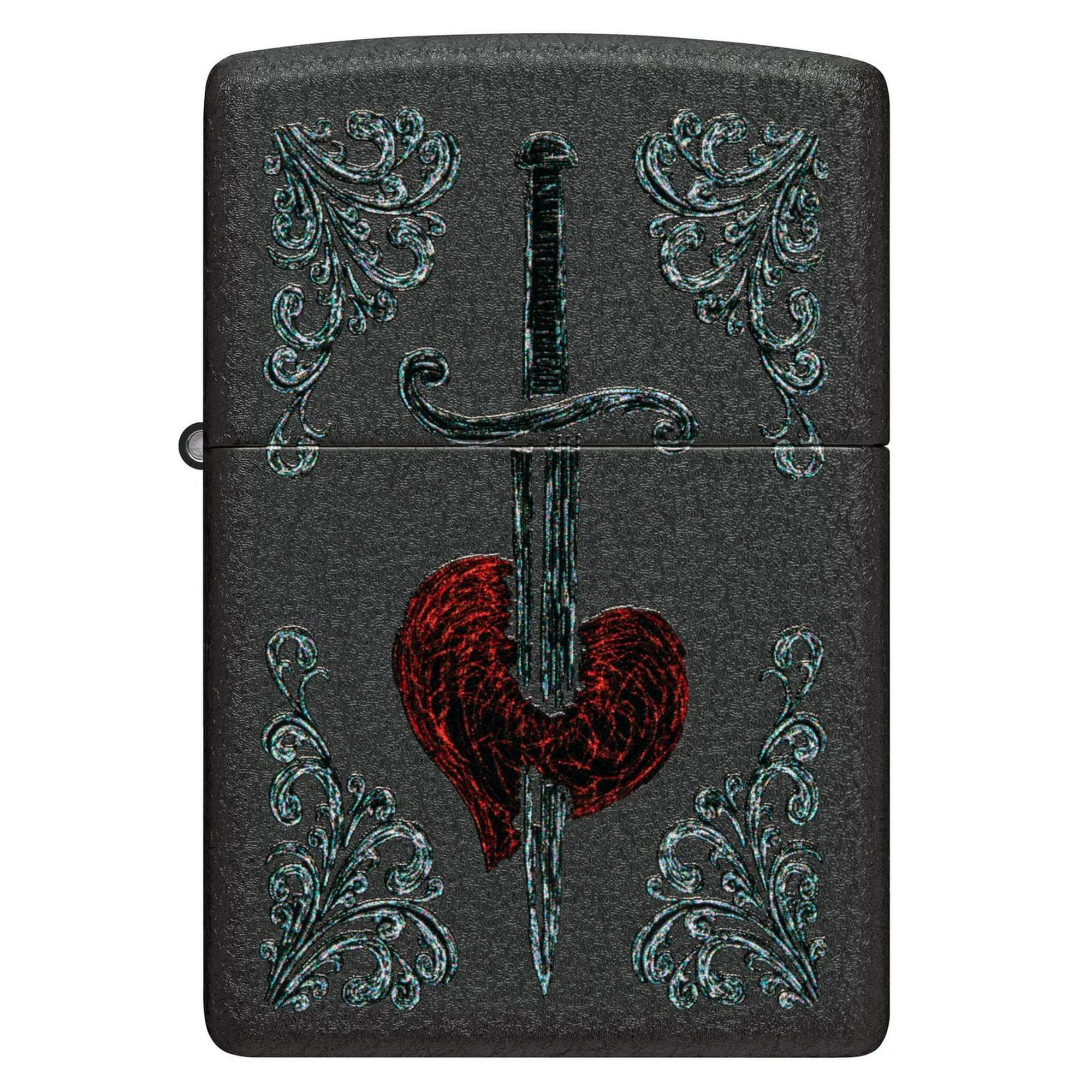 Click here for Zippo Heart Dagger Tattoo Design (48617) prices