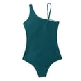 Feimerou Women One Shoulder One Piece Swimsuits Full Coverage Cutout