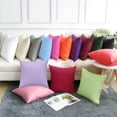 4-Pack Cotton Lumbar Pillow Covers 12x20 Inch Rectangle Cushion Cases ...