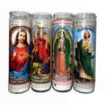 Charmed Spiritual Religious Glass Jar Prayer Candles, Unscented, Long ...