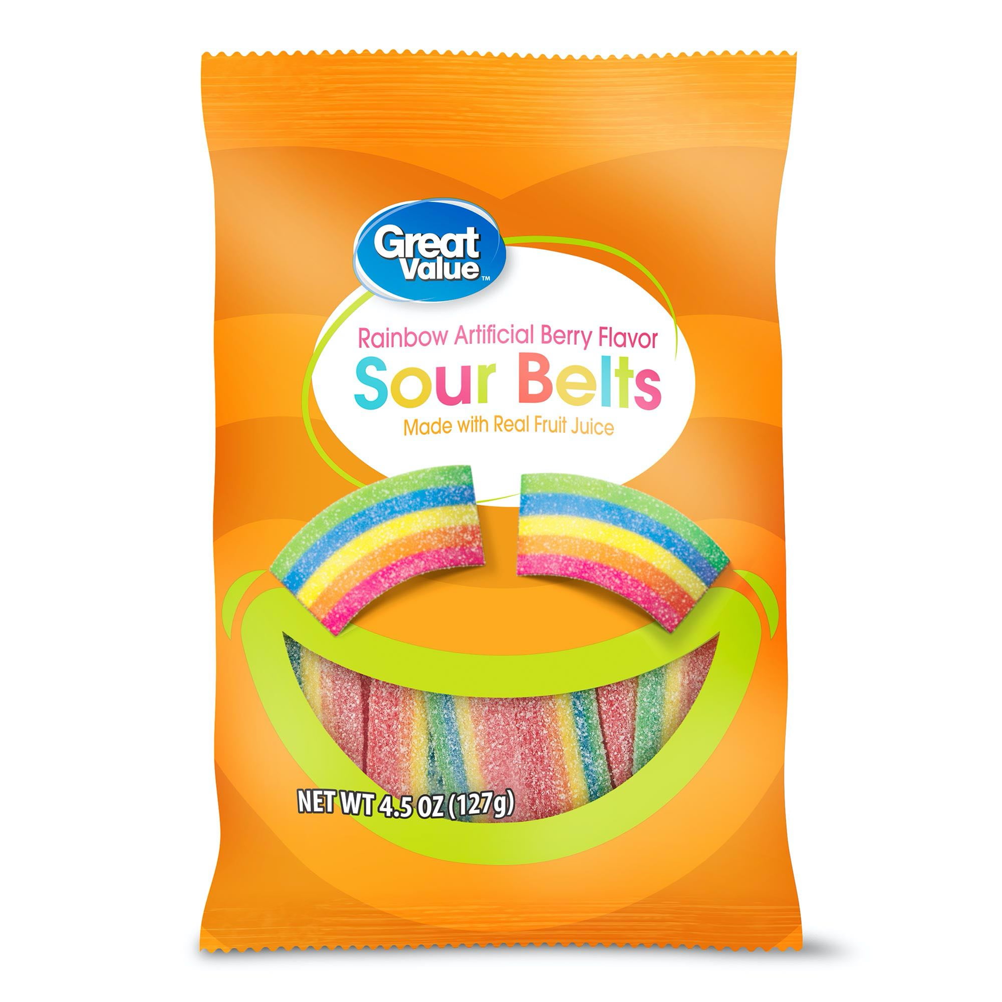 Great Value Sour Belts, 4.5 oz - Walmart.com