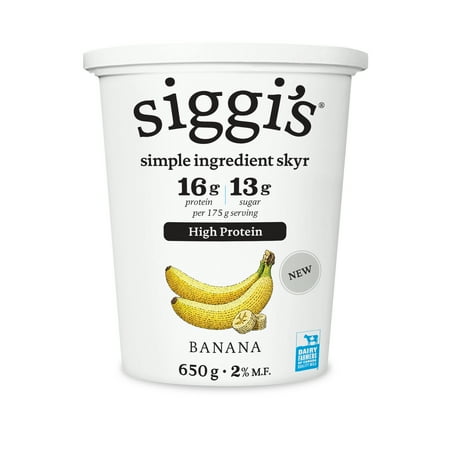 Siggi's Banana 2%, 650 g - Walmart.ca