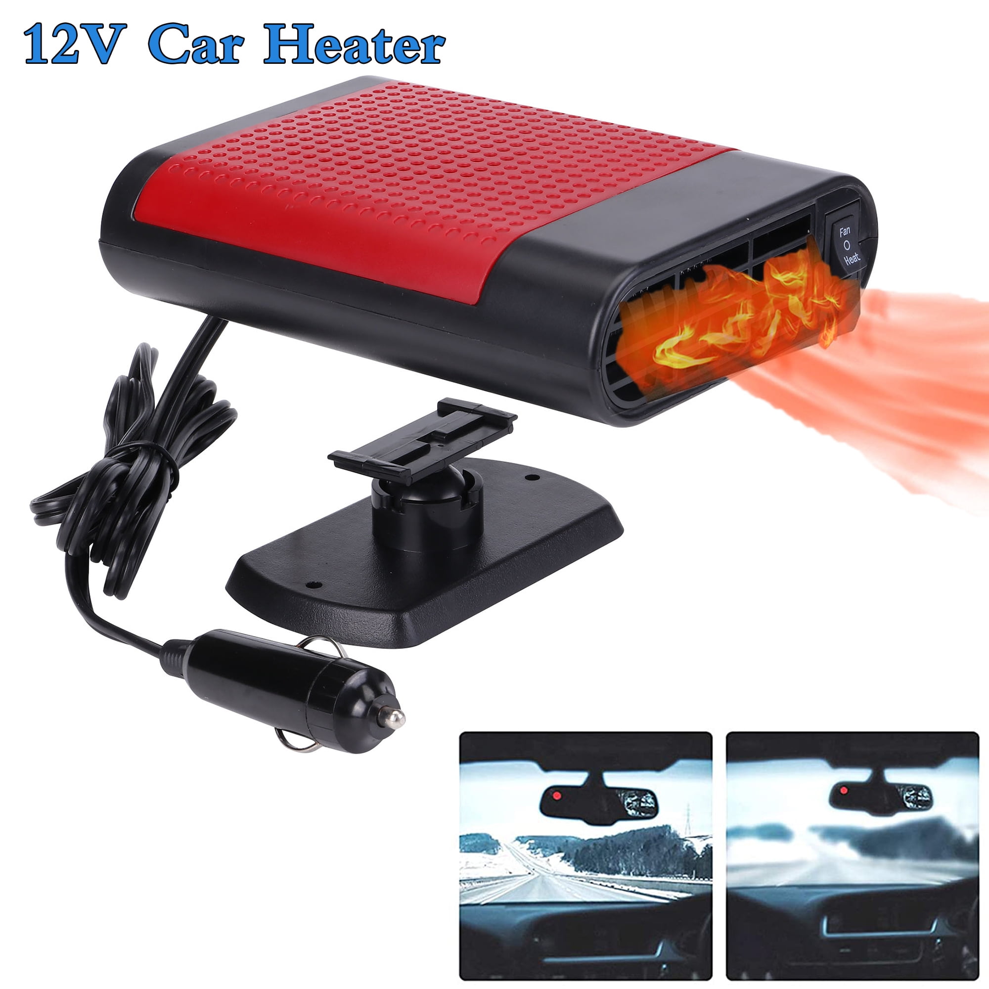 LELINTA Car Heater, 12V 150W Portable Windshield Defrosting Electric ...