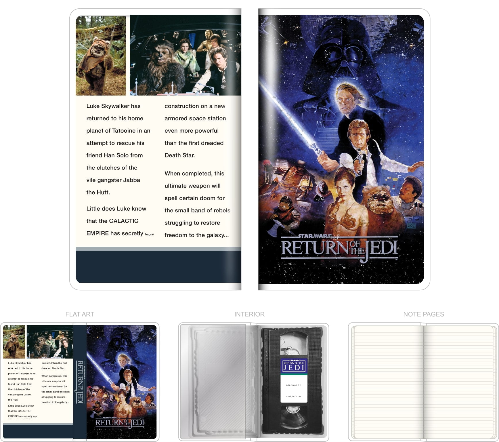 Star Wars Return of the Jedi VHS Journal - Walmart.com