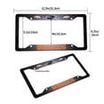 Denver Football Team Four-Hole License Plate Frame (One Pair) Suitable ...