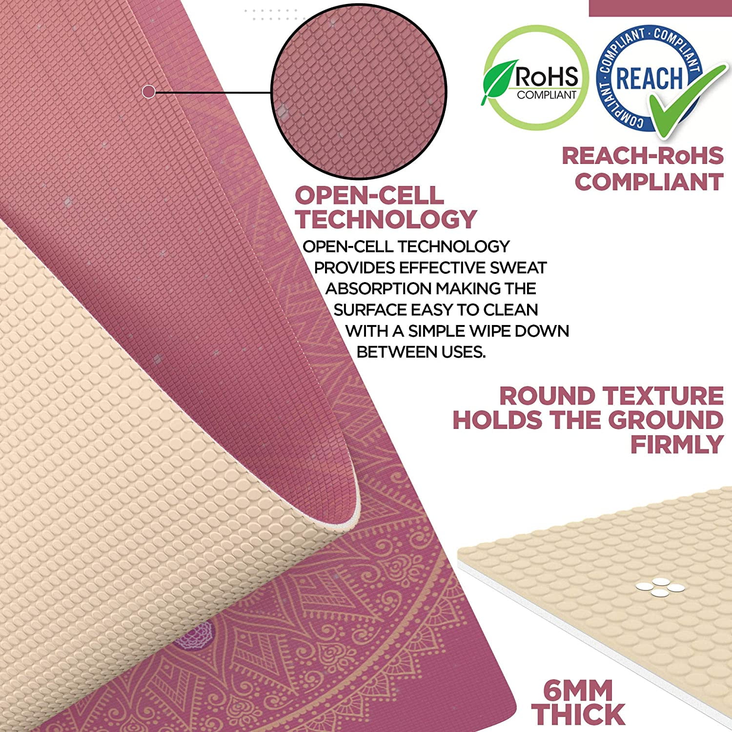 Click here for Rdx Yoga Mat 6mm Thick With Straps And Carry Bag... prices