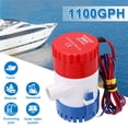 1100gph Bilge Pump Electric 12V Submersible Marine Water Pump ...
