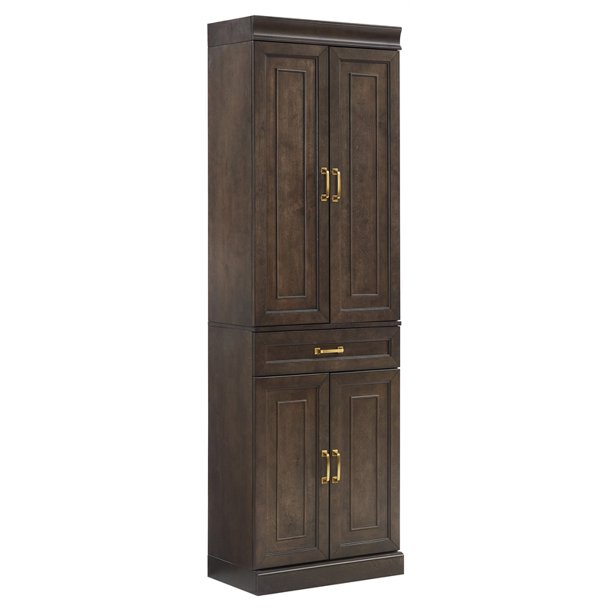 Crosley Furniture Stanton Traditional Wood Kitchen Storage Pantry in ...