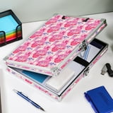 Vaultz Patterned Locking Storage Clipboard, 2-5/16" x 10", Pink Floral ...