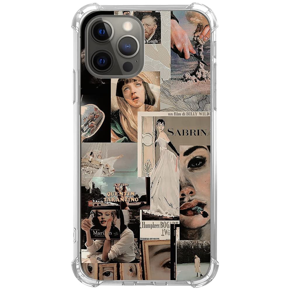 Celebrity Collage Case for iPhone 13 Pro Max,Aesthetic Art Design TPU Bumper Cover Case ...