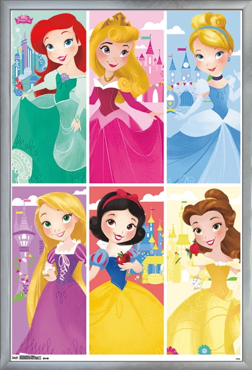 Disney Princess - Kingdom Wall Poster, 22.375" x 34", Framed - Walmart.com