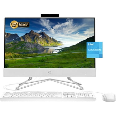 HP 27″ FHD Touchscreen All-in-One Desktop, AMD Ryzen 7 5700U, 32GB RAM ...