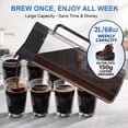 SlimFit 64oz Cold Brew Coffee Maker, Leakproof and fits for fridge door ...