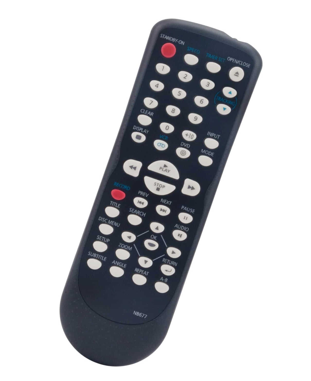 NB677 Replaced Remote Control Compatible with Magnavox DVD/VHS Recorder ...