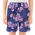 BZSMCE Adjustable Drawstring Casual Shorts With Flower Mandala ...