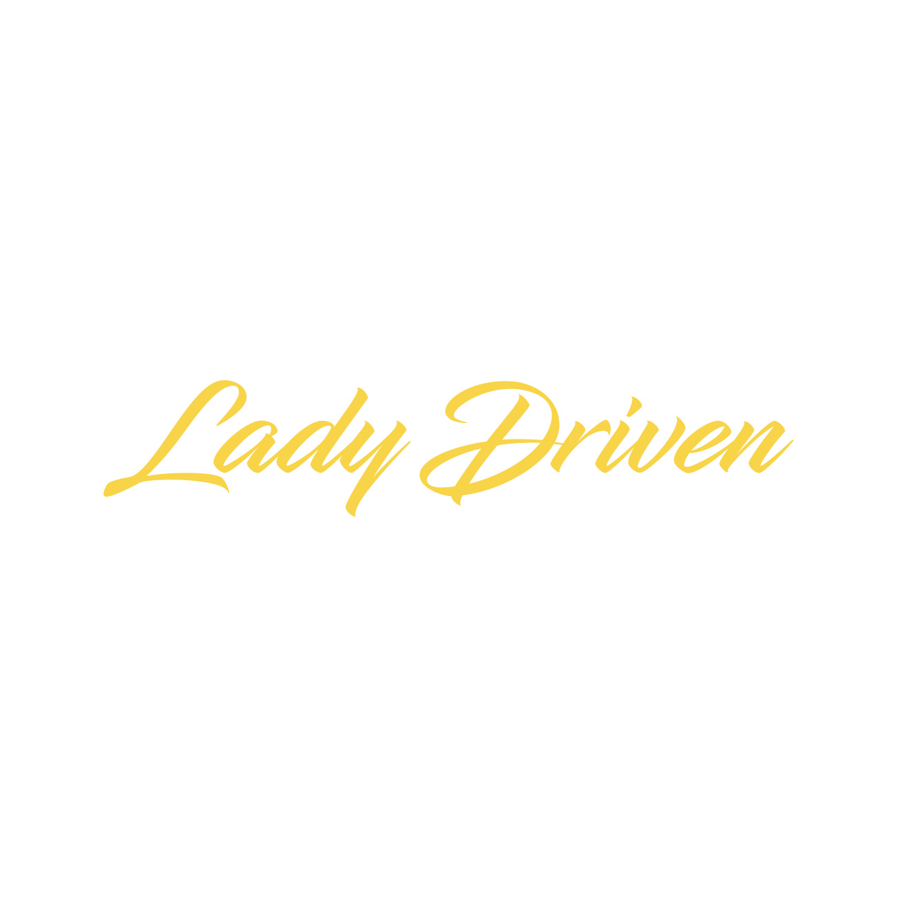 Lady Driven Sticker Decal Die Cut - Self Adhesive Vinyl - Weatherproof ...