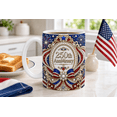 America 250th Anniversary Accent Mug, Patriotic Coffee Cup with ...