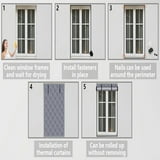 OAUP Winter Insulated Window Cover Thermal Insulated Window Blanket ...