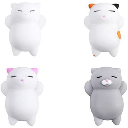 Anti Stress Toys Cats Squishies Mini Cat Squeeze Toys Stress Mochi ...