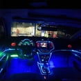 OLIVE- 2M Blue Car Led Interior Decor Atmosphere Wire Light Strip Lamp ...