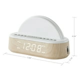 Better Homes & Gardens Sunrise Digital Alarm Clock with Sleep Sounds ...