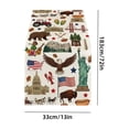4th of July Patriotic Table Linen A, 183x33cm Table Runner & Tablecloth ...