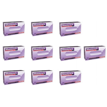 Shamrock Powder-free Textured Supreme Blue Nitrile Exam Gloves (Box of ...
