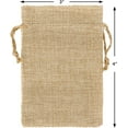 Burlap Bags with Drawstring, 3x4 Inches Burlap Favor Sack (Lot of 50 ...