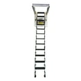 INTBUYING Hidden Telescopic Folding Ladder Black 9.8ft/12Steps Carbon ...