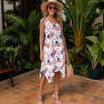 Binienty 4Th of July Womens Sleeveless Sundress with Flag Firework ...