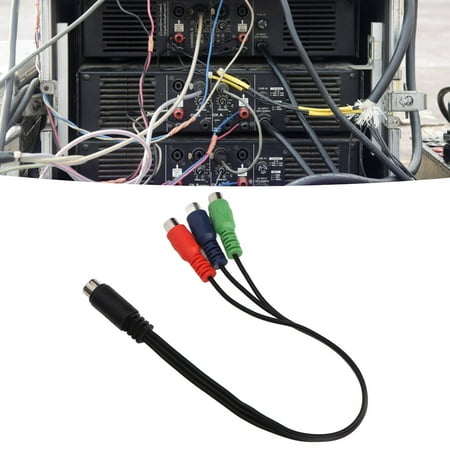 MINI DIN 9 Pin Male To 3 Female Cable, Red Green Blue Pure Copper Core ...