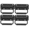 MIPCASE 4Pcs Black Rectangular Spring Loaded Surface Mount Handle for ...