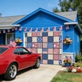 250 Anniversary Garage Door Cover,4th of July Blue Stars Striped ...