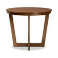 Baxton Studio Alayna 35-Inch Round Wood Dining Table, Modern and ...