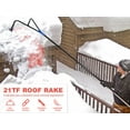 21 Feet Roof Snow Removal System Tool Snow Rake Pitched Roof with ...
