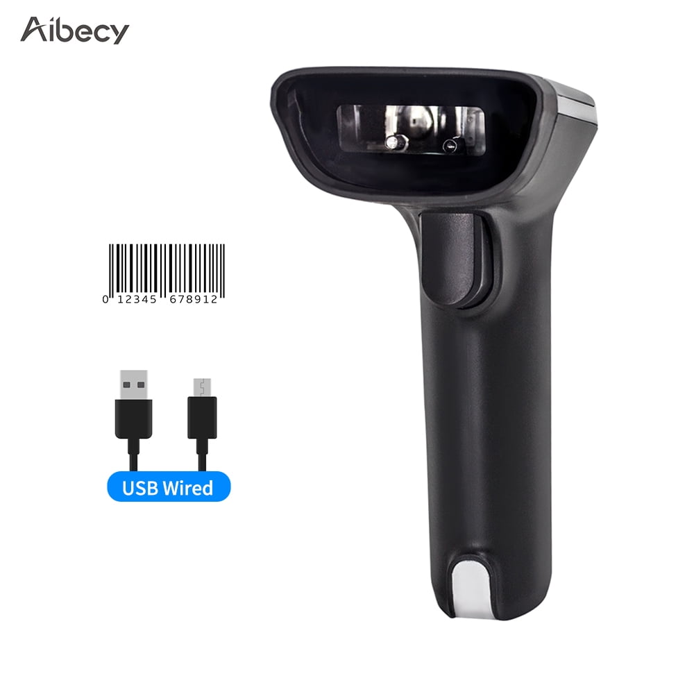Aibecy Handheld 1D Barcode Scanner USB Wired Bar Code Reader Support ...