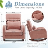 "Ktaxon Rocking Chair, Comfy Chenille Upholstered Single Sofa Rocker ...