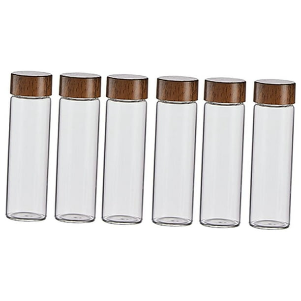 6 Pcs Glass Test Tubes Coffee Bean Dispenser Food Storage Container ...
