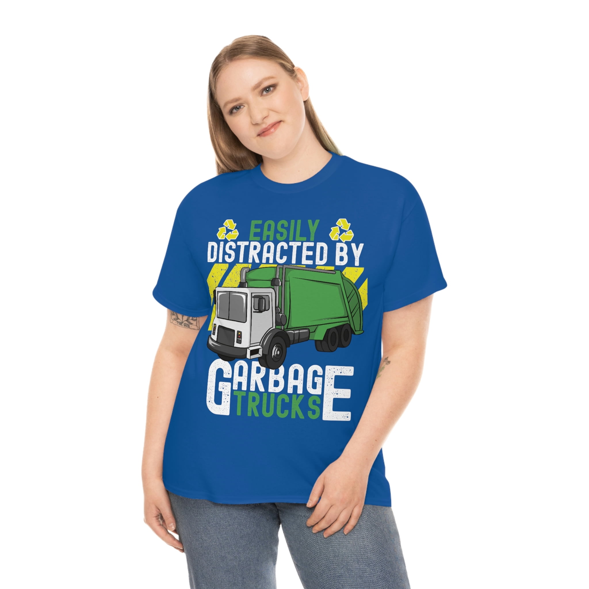 Recycling Trash Day Easily Distracted by Garbage Trucks T-shirt ...