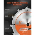 8 Inch Dado Blade Set - Stacking Dado Blades with Chippers & Shims ...